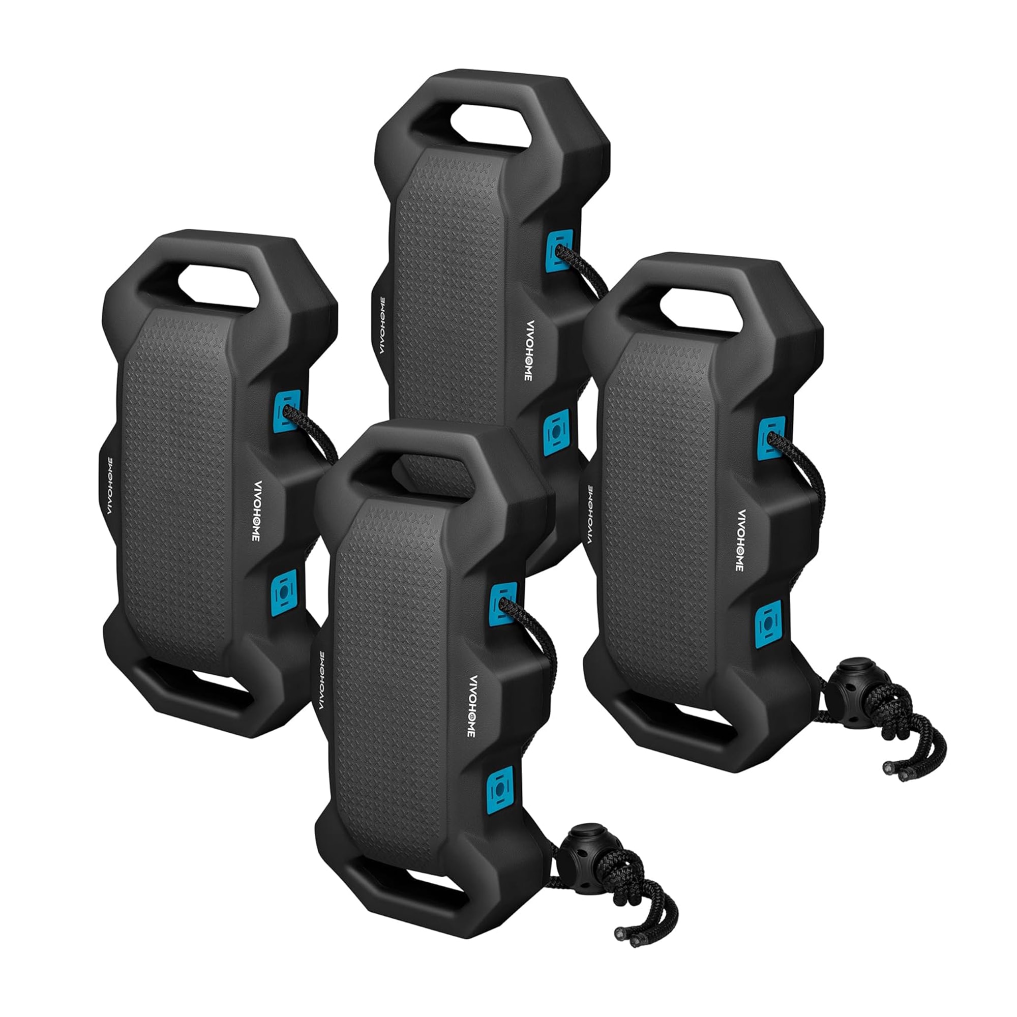 VIVOHOME Boat Bumpers with Nylon Rope and Fixed Lock Fit 4PCS