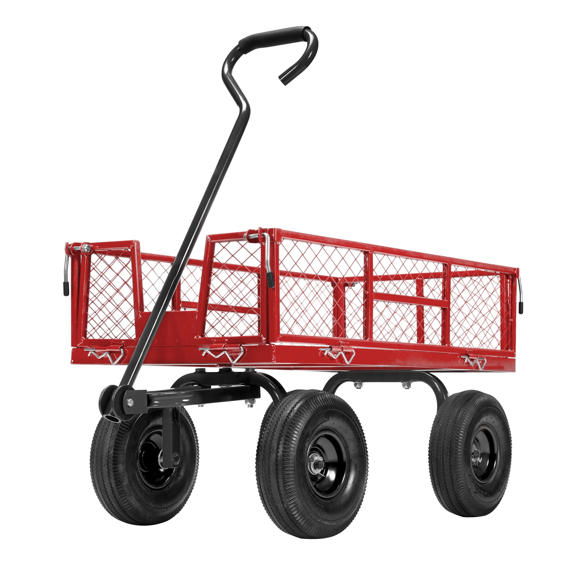 VIVOHOME Heavy Duty 880 Lbs Capacity Mesh Steel Garden Cart Folding ...