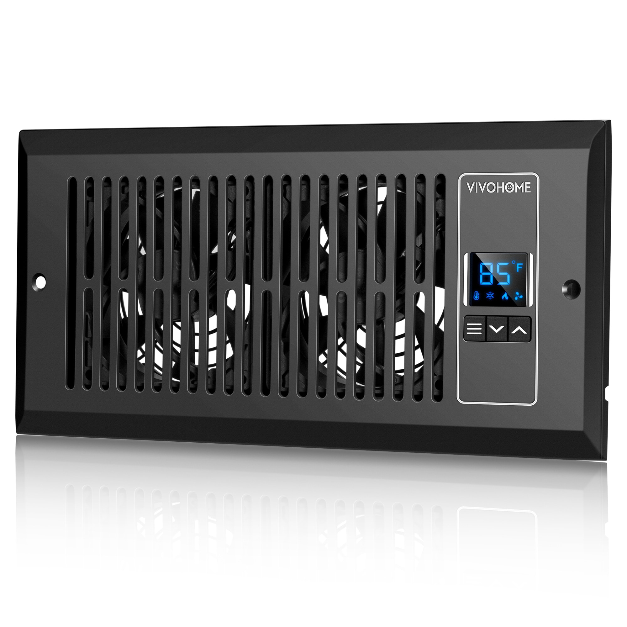 VIVOHOME Quiet Register Booster Fan 4'' x 10'' with Intelligent ...